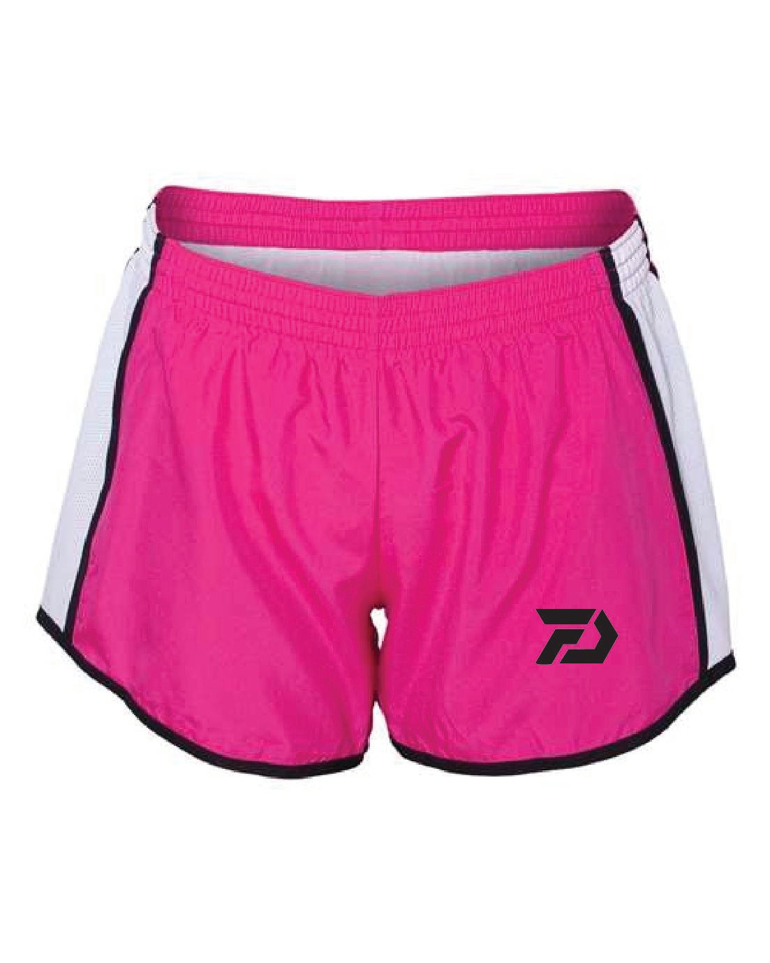 FAITH DRIVEN- Girls/Women's Pink Running Shorts | The Custom Design Co.